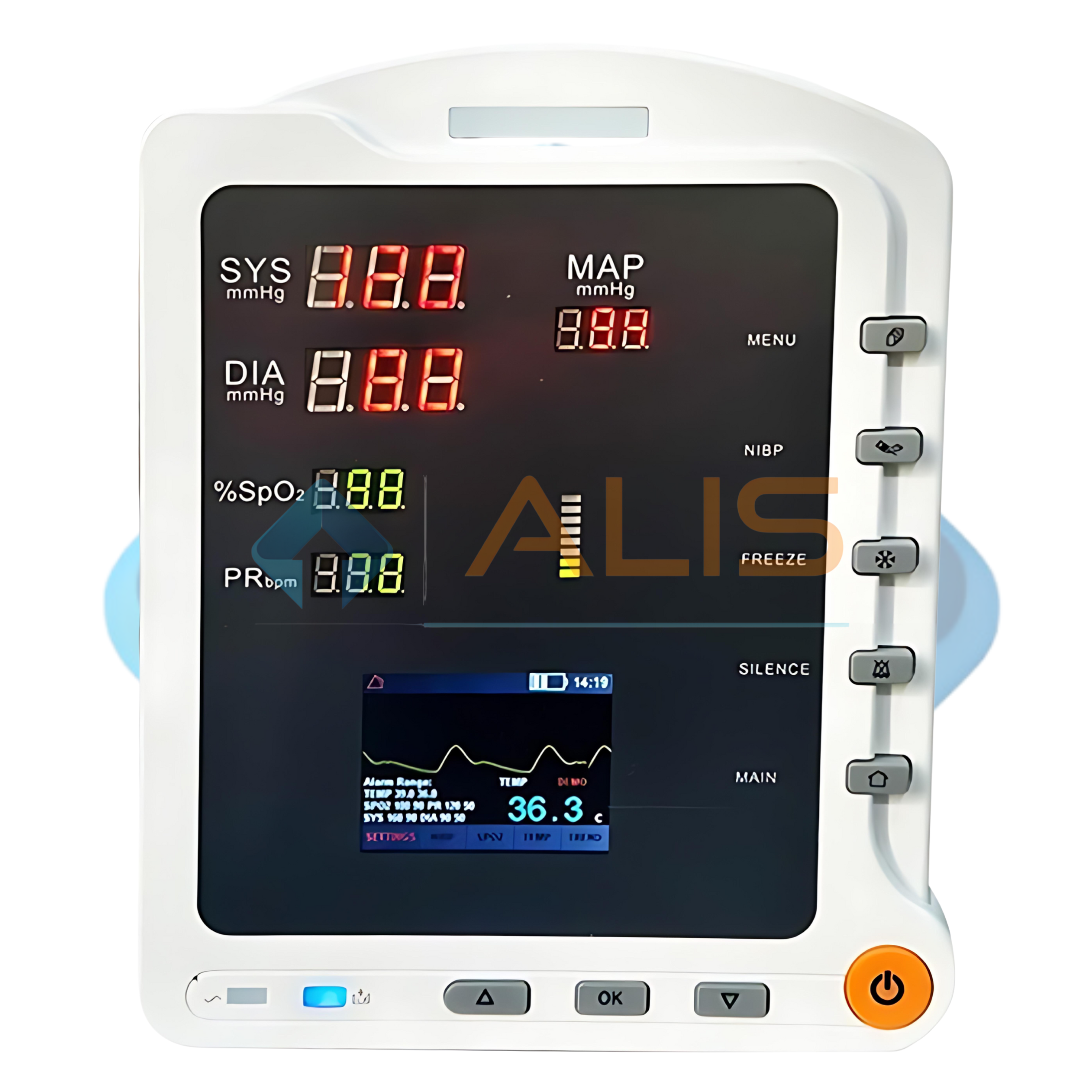 3 Para Bed Side Patient Monitor – Alis Professional