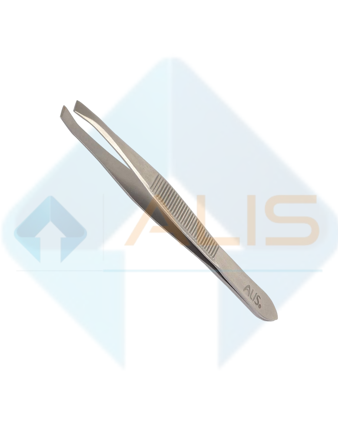 Slant Tip Tweezer for Upper Lip, Eyebrows, Ingrown Hair – Alis Professional