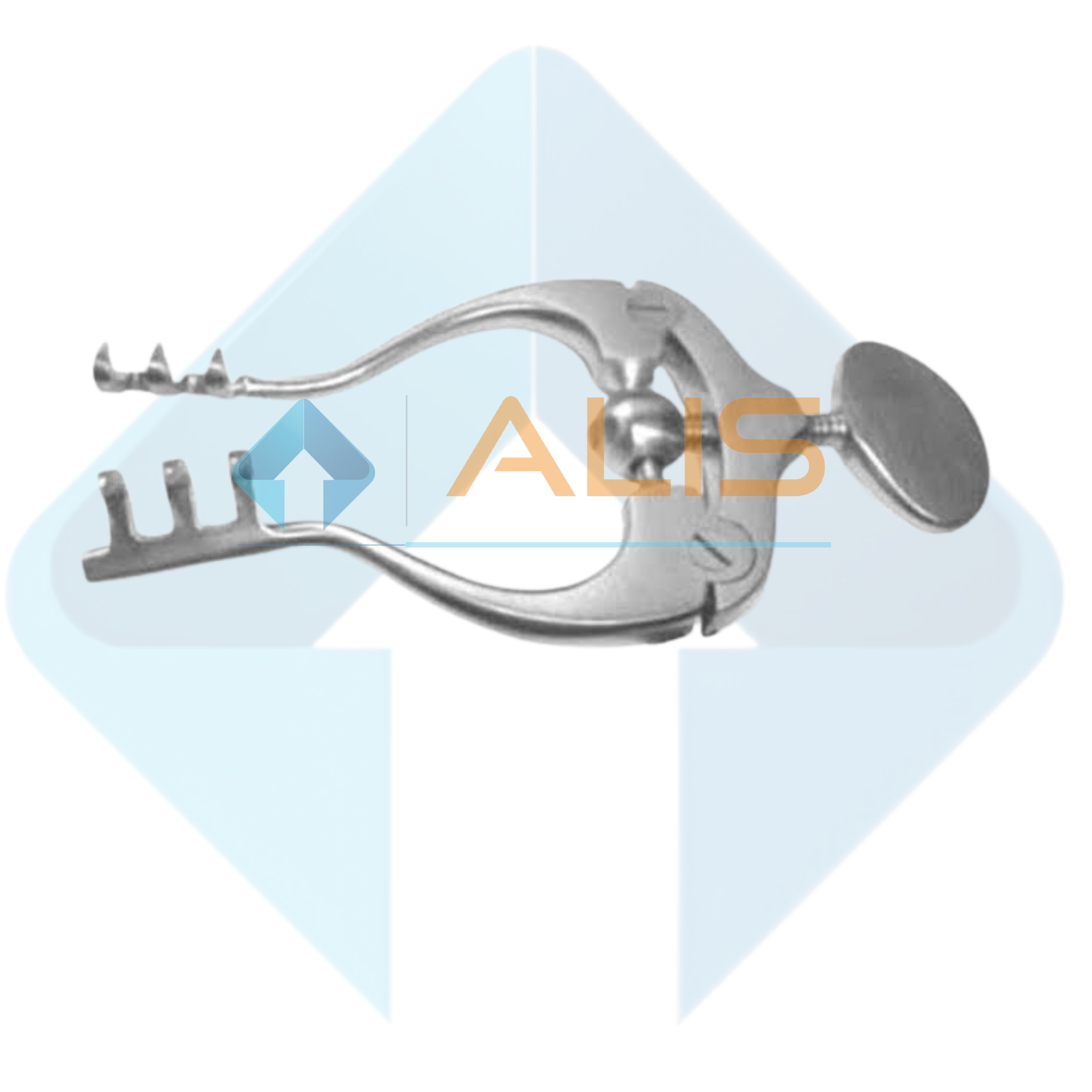 Jansen Retractor 3 x 3 Blunt Prongs, 3" – Alis Professional